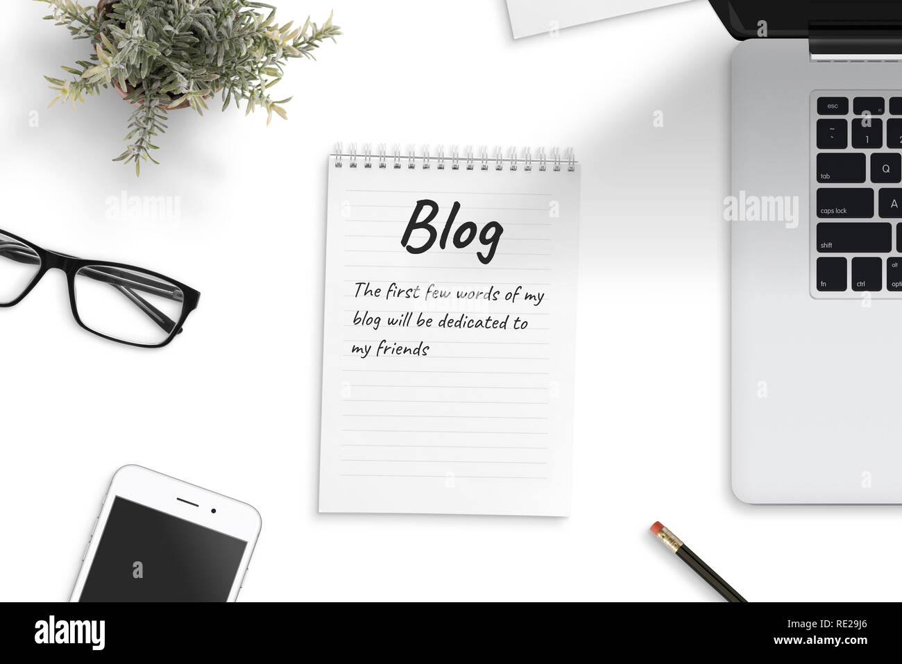 Work computer notepad hi-res stock photography and images - Alamy