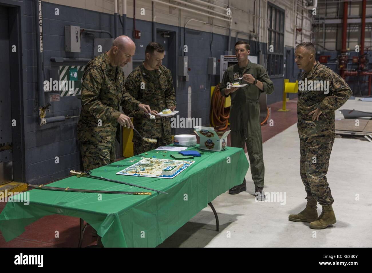 U.S. Marine Corps Brig. Gen. Matthew G. Glavy, right, the commanding ...