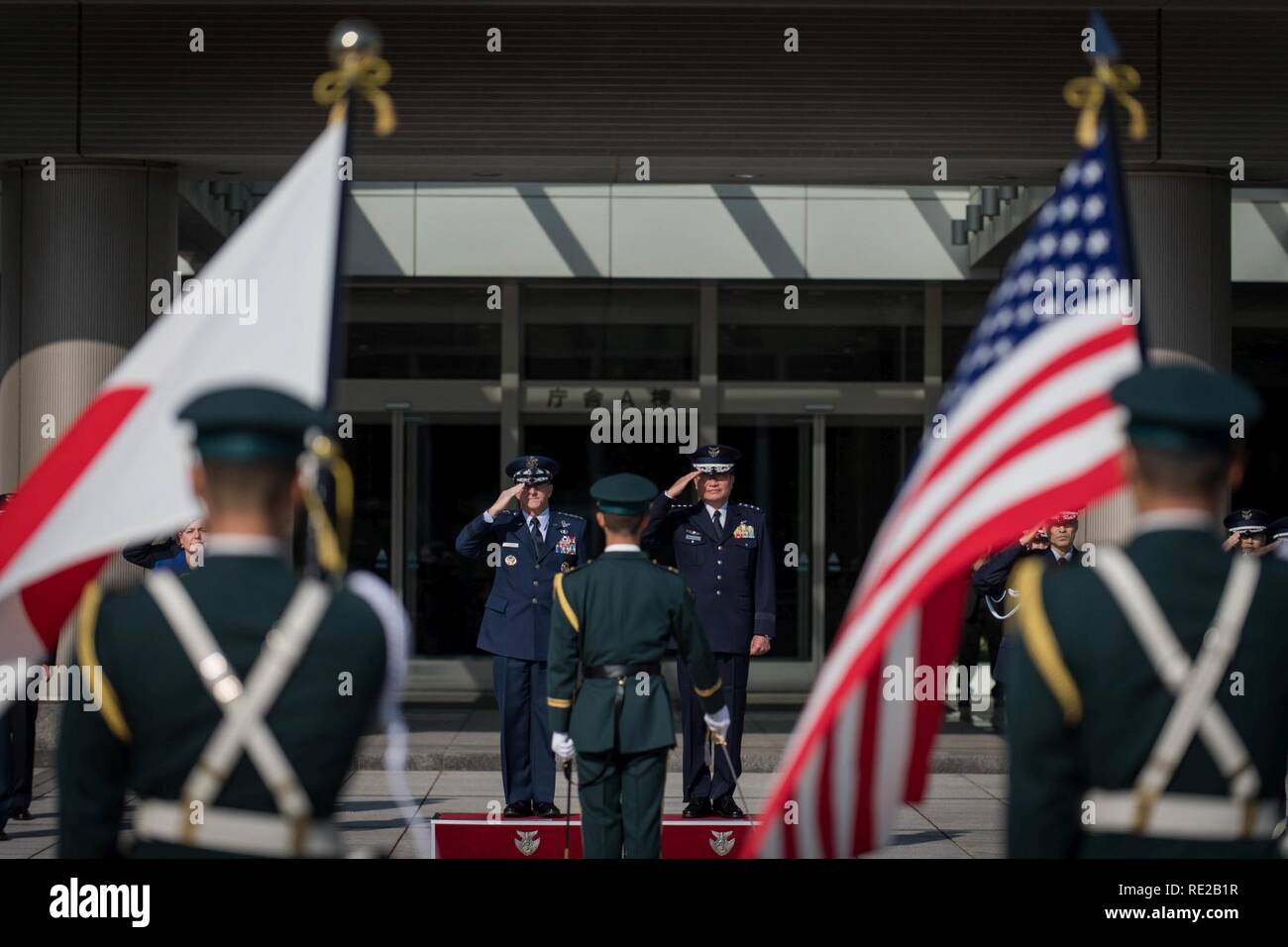 U.S. Air Force Chief of Staff Gen. David L. Goldfein and Japan Air Self ...