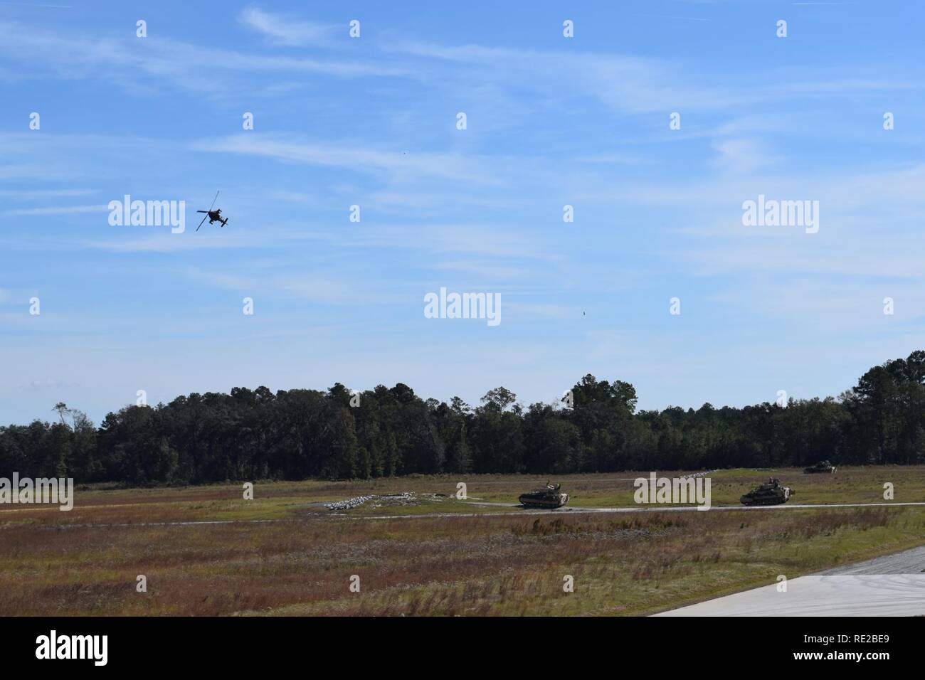 An Apache helicopter from 3rd Squadron, 17th Cavalry Regiment, 3rd ...