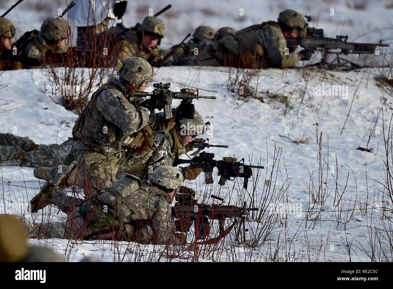 Live fire and movement to contact operations hi-res stock photography ...