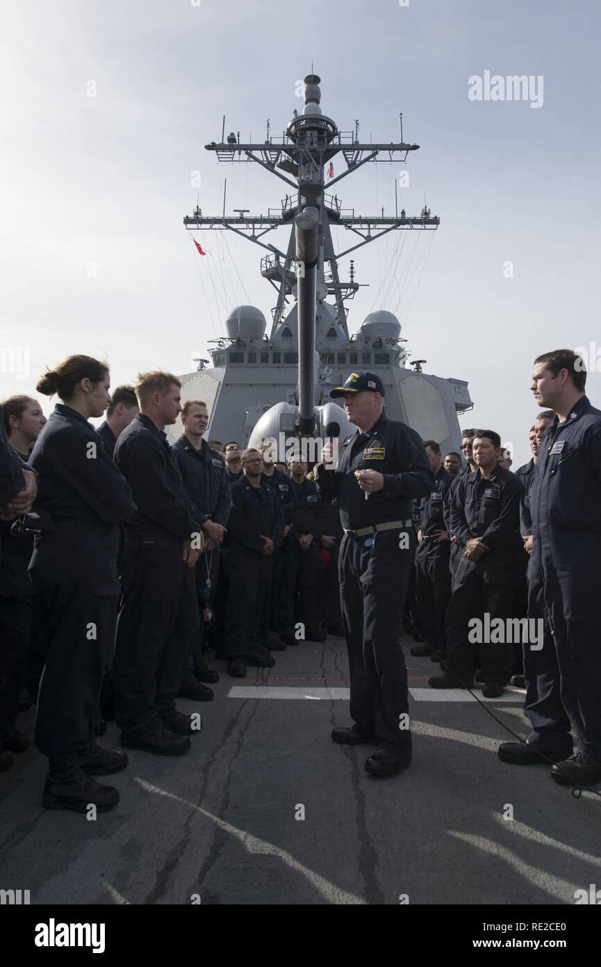MEDITERRANEAN SEA (Nov. 7, 2016) - Cmdr. Peter Halvorsen, commanding ...