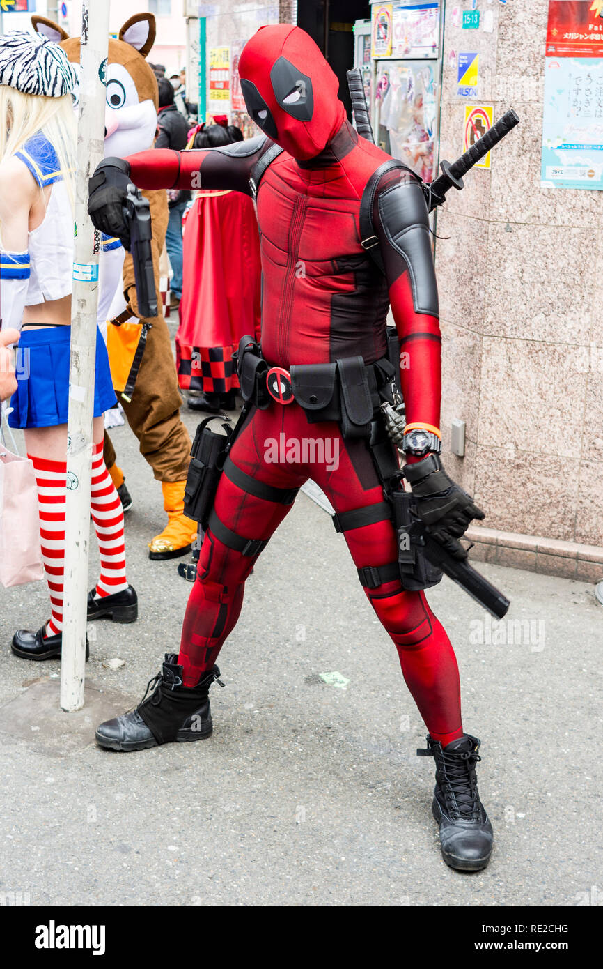 Osaka / Japan - March 18 2018: Nipponbashi Street Festa, a colorful ...