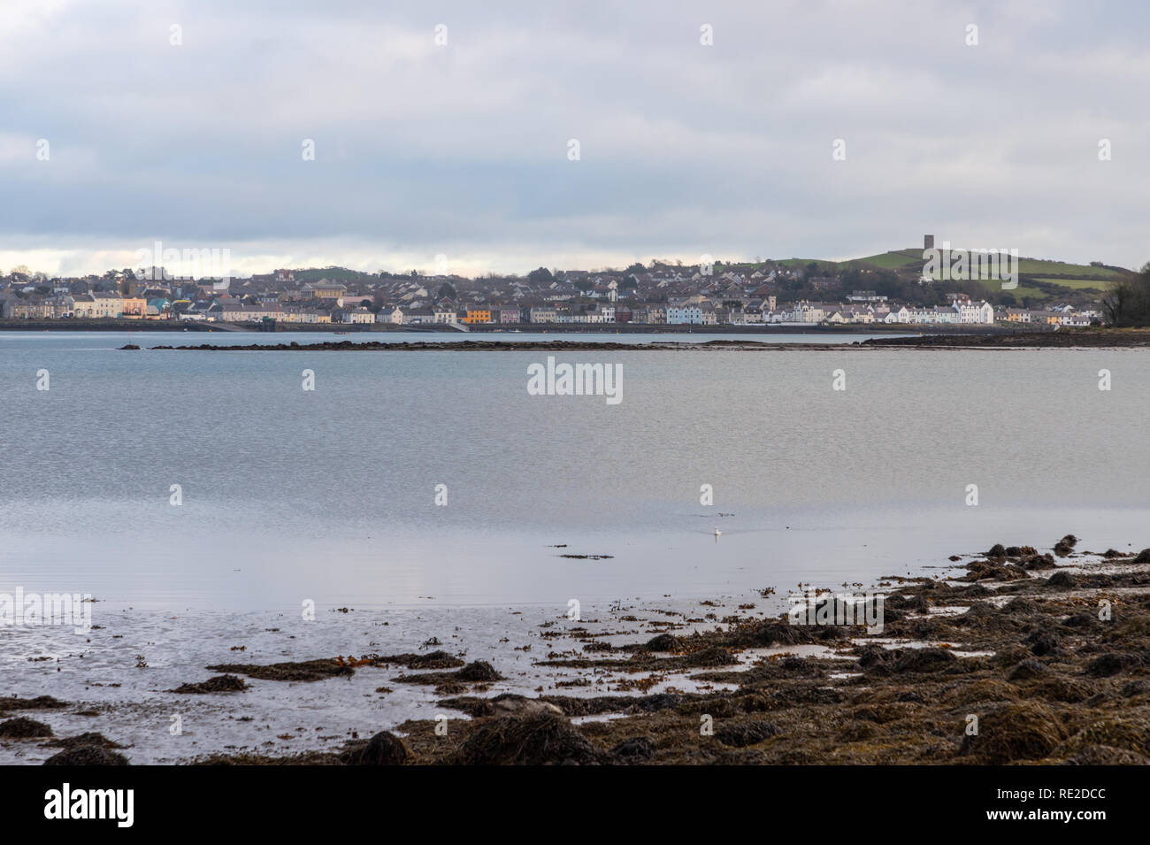 Strangford lough and Portaferry village, Northern Ireland, UK Stock ...