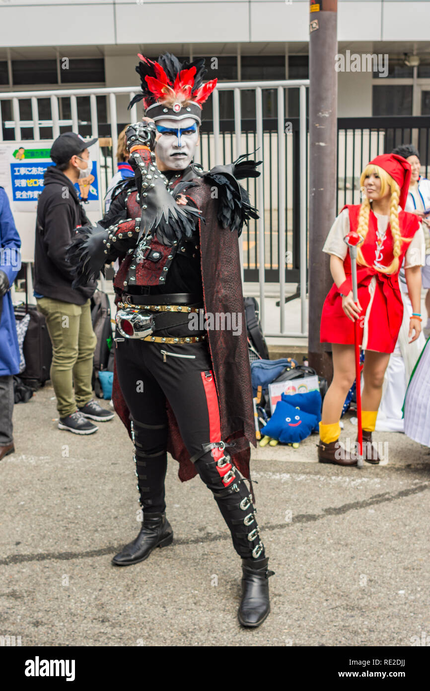 Osaka / Japan - March 18 2018: Nipponbashi Street Festa, a colorful ...