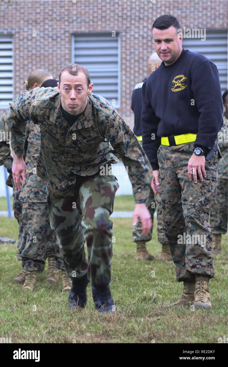 Irish Defence Forces Sgt. Philip Cole participates in a combat fitness ...