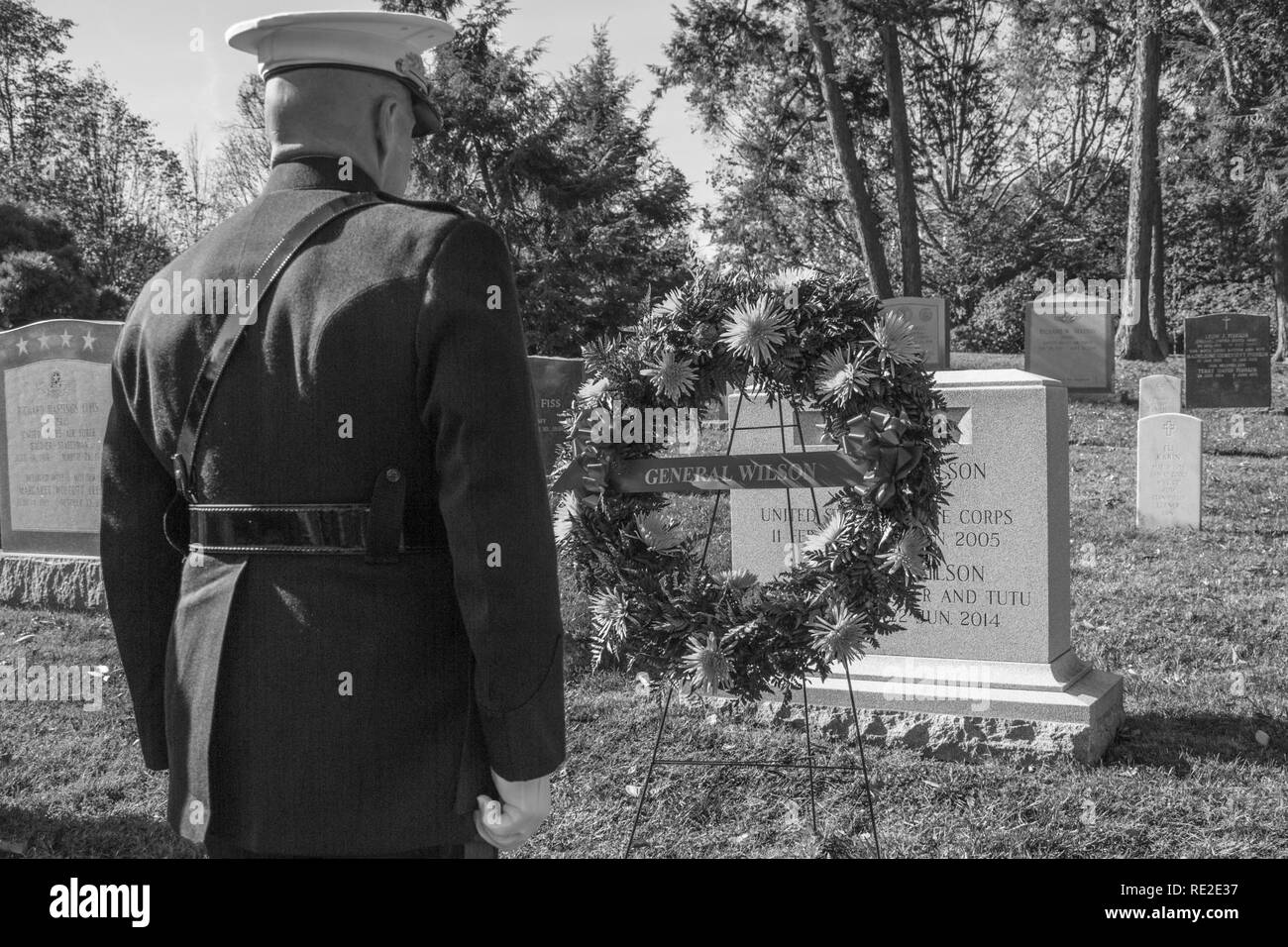 Commandant of the Marine Corps Gen. Robert B. Neller stands at the ...