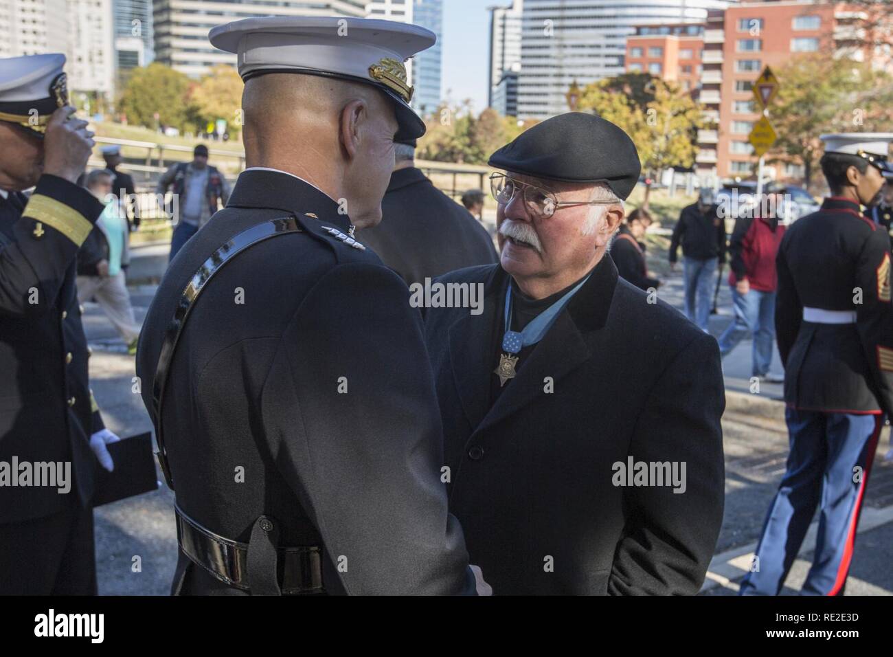 Commandant of the Marine Corps Gen. Robert B. Neller speaks with ...