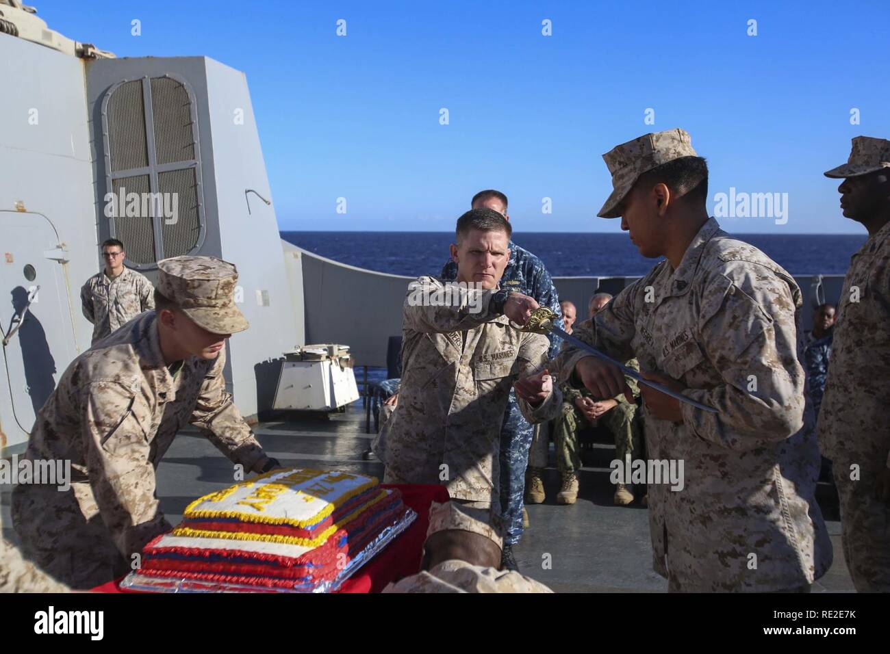 MEDITERRANEAN SEA (Nov. 10, 2016) Lt. Col. Todd Sanders, commanding ...