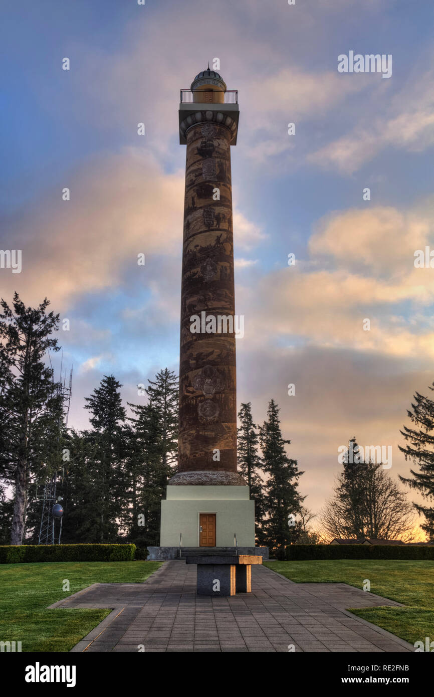 Built in 1926, the Astoria Column was designed to look like the great ...