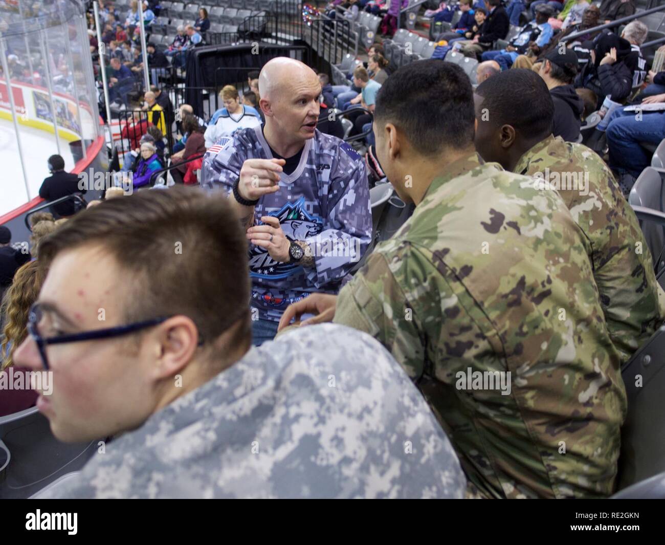 Alaska Army National Guard Staff Sgt. Kristopher Fager dawns a special ...