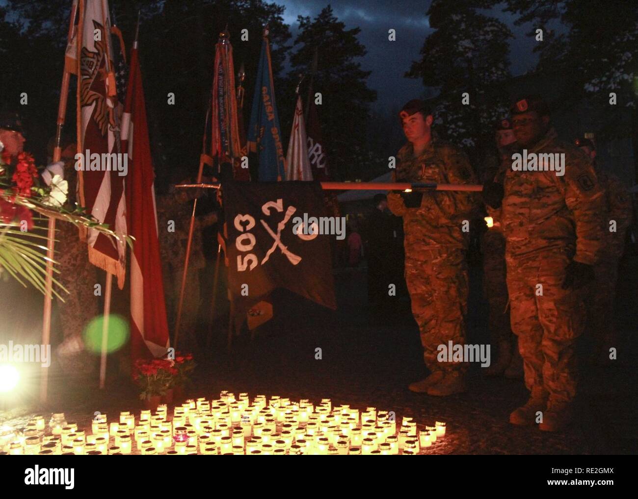 CAMP ADAZI, Latvia – A Paratrooper assigned to Chosen Company, 2nd ...
