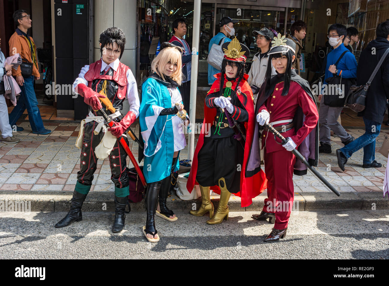 Osaka / Japan - March 18 2018: Nipponbashi Street Festa, a colorful ...