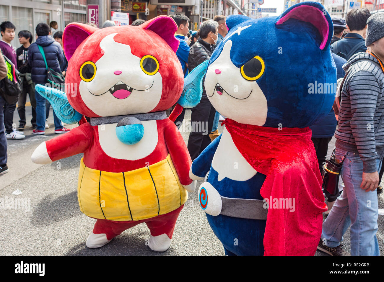 Osaka / Japan - March 18 2018: Nipponbashi Street Festa, a colorful ...
