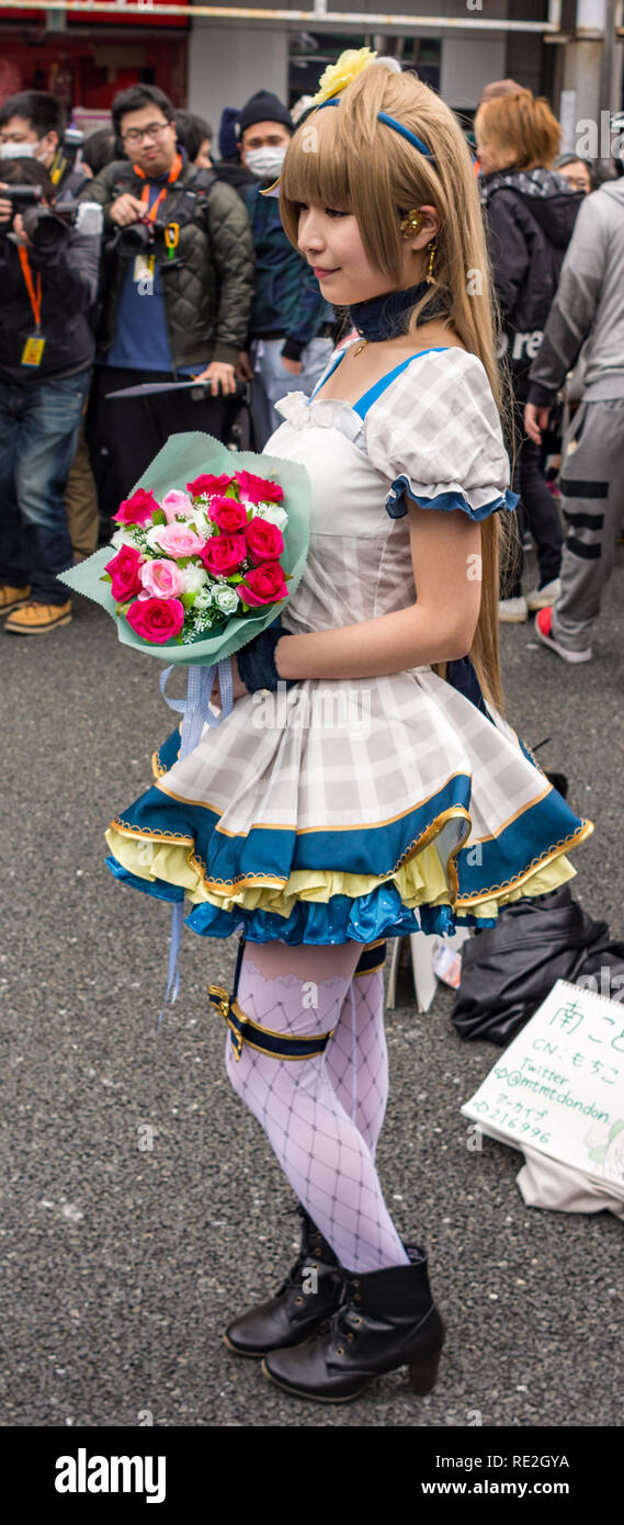 Osaka / Japan - March 18 2018: Nipponbashi Street Festa, a colorful ...
