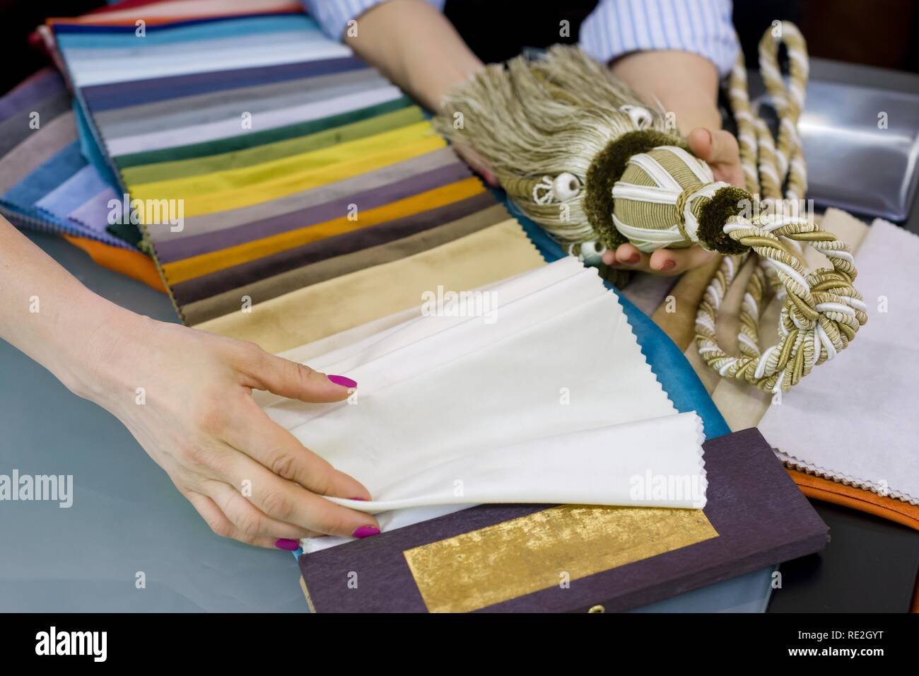 Sample fabrics hi-res stock photography and images - Alamy