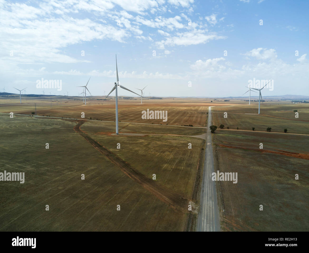Wind turbines generating electricity South Australia Stock Photo - Alamy