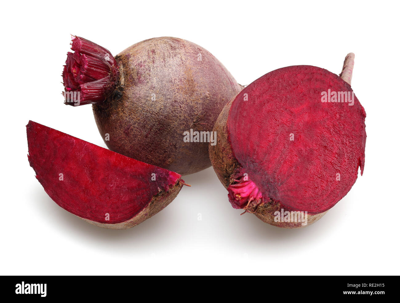 Fresh red beet roots isolated on white background Stock Photo - Alamy