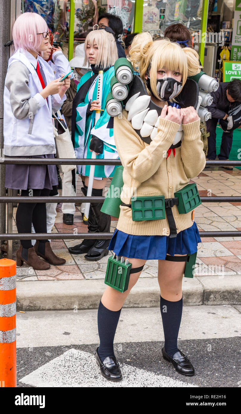 Osaka / Japan - March 18 2018: Nipponbashi Street Festa, a colorful ...