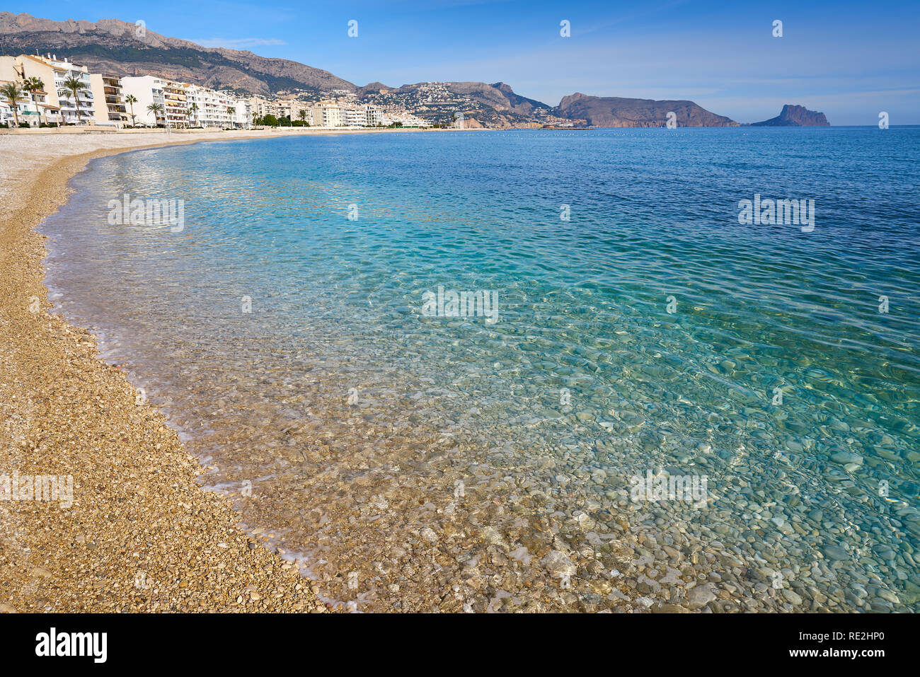 Altea beach Playa La Roda in Alicante of Spain Stock Photo - Alamy