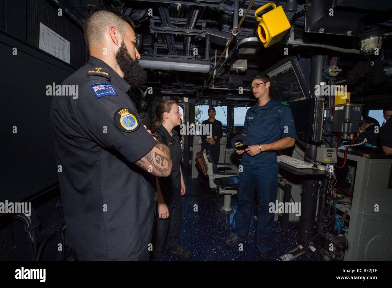 PACIFIC OCEAN (Nov. 13, 2016) – Seaman Matthew Reynolds gives Royal New ...