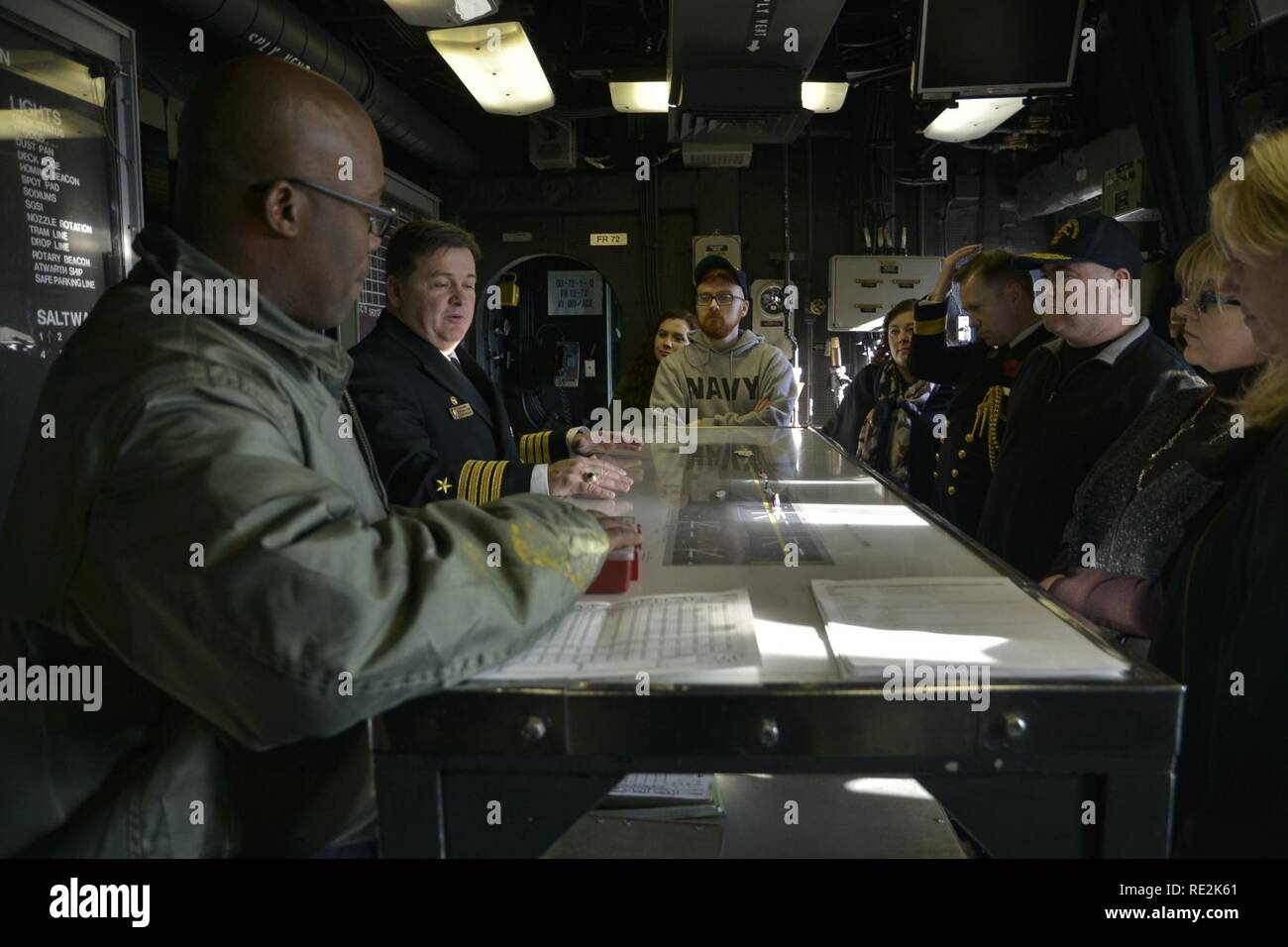 NEW YORK (Nov. 12, 2016) – Capt. James R. Midkiff, commanding officer ...