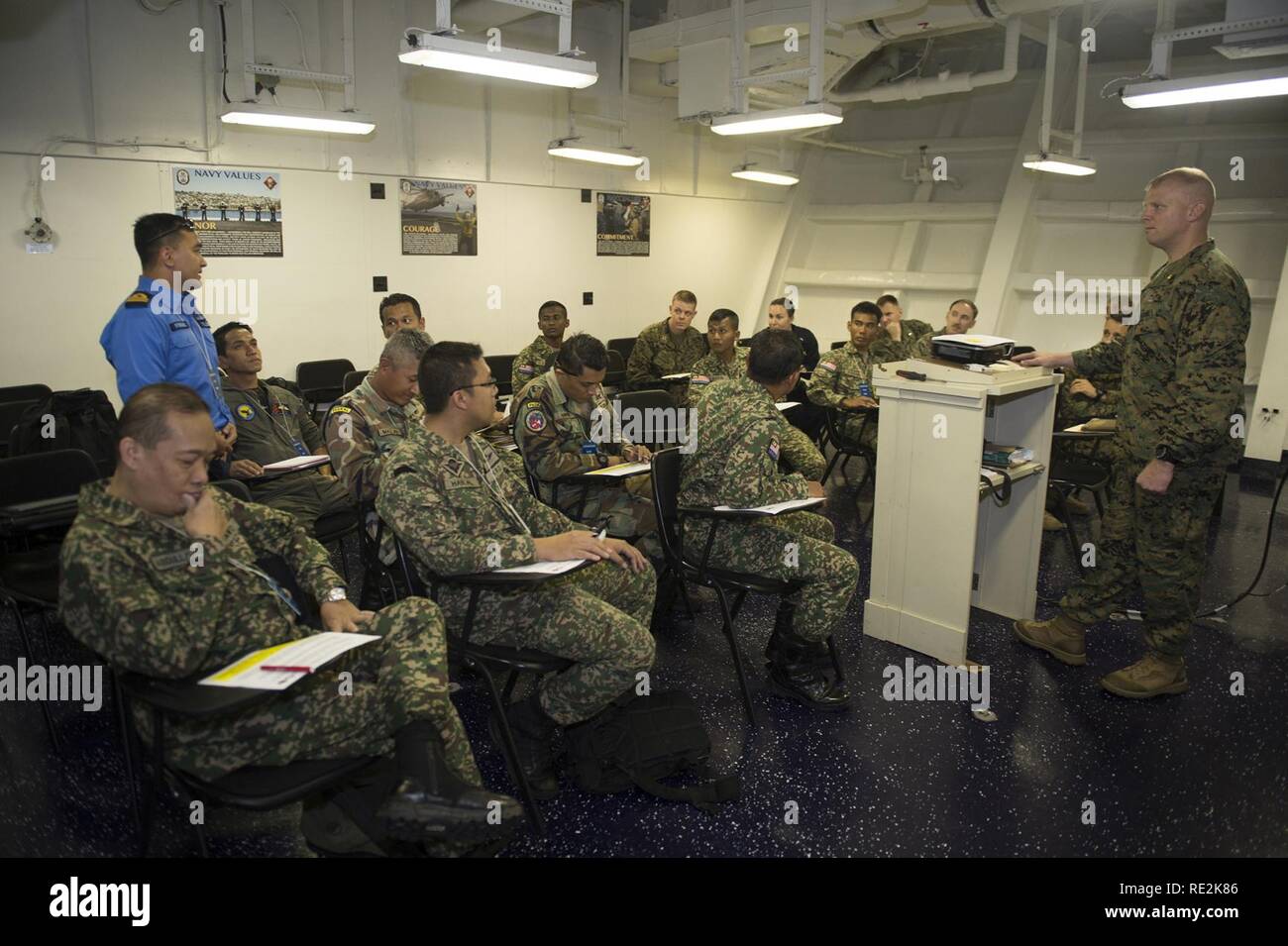 SOUTH SULU SEA (Nov. 11, 2016) Marine Corps Major James Lindler ...