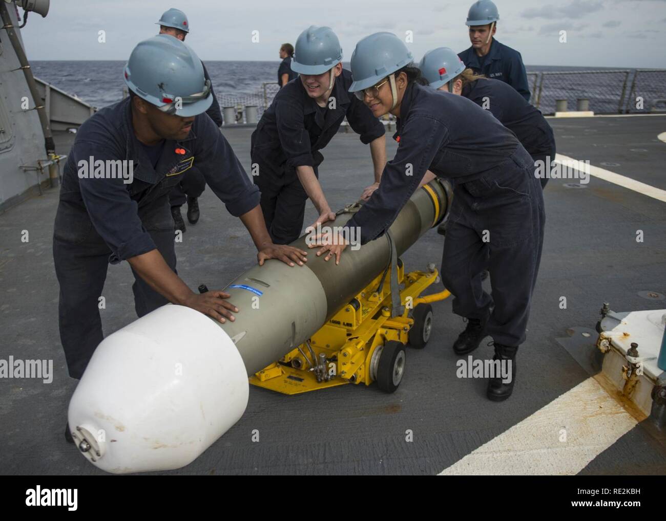 ATLANTIC OCEAN (Nov. 8, 2016) Sailors assigned to the guided-missile ...