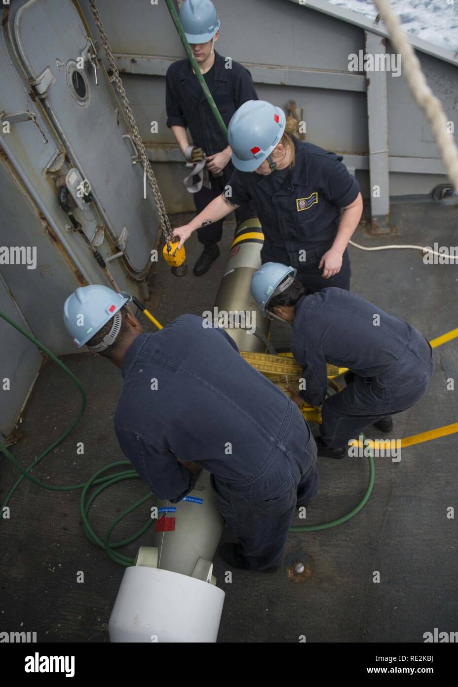 ATLANTIC OCEAN (Nov. 8, 2016) Sailors assigned to the guided-missile ...