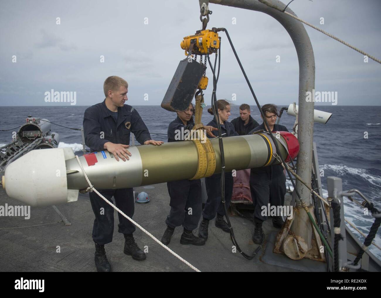 ATLANTIC OCEAN (Nov. 8, 2016) Sailors assigned to the guided-missile ...