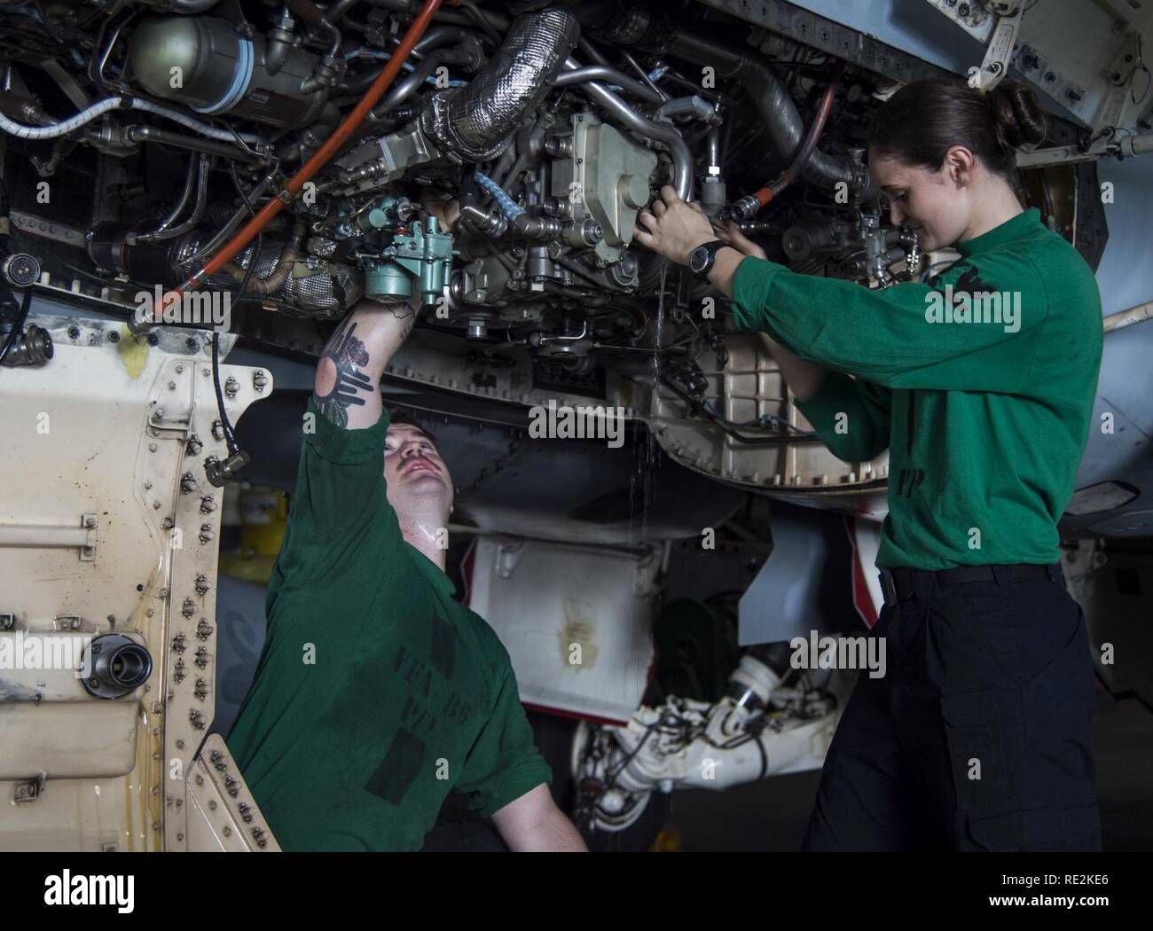 ARABIAN GULF (Nov. 13, 2016) Petty Officer 3rd Class Jacob Wiggs, from ...