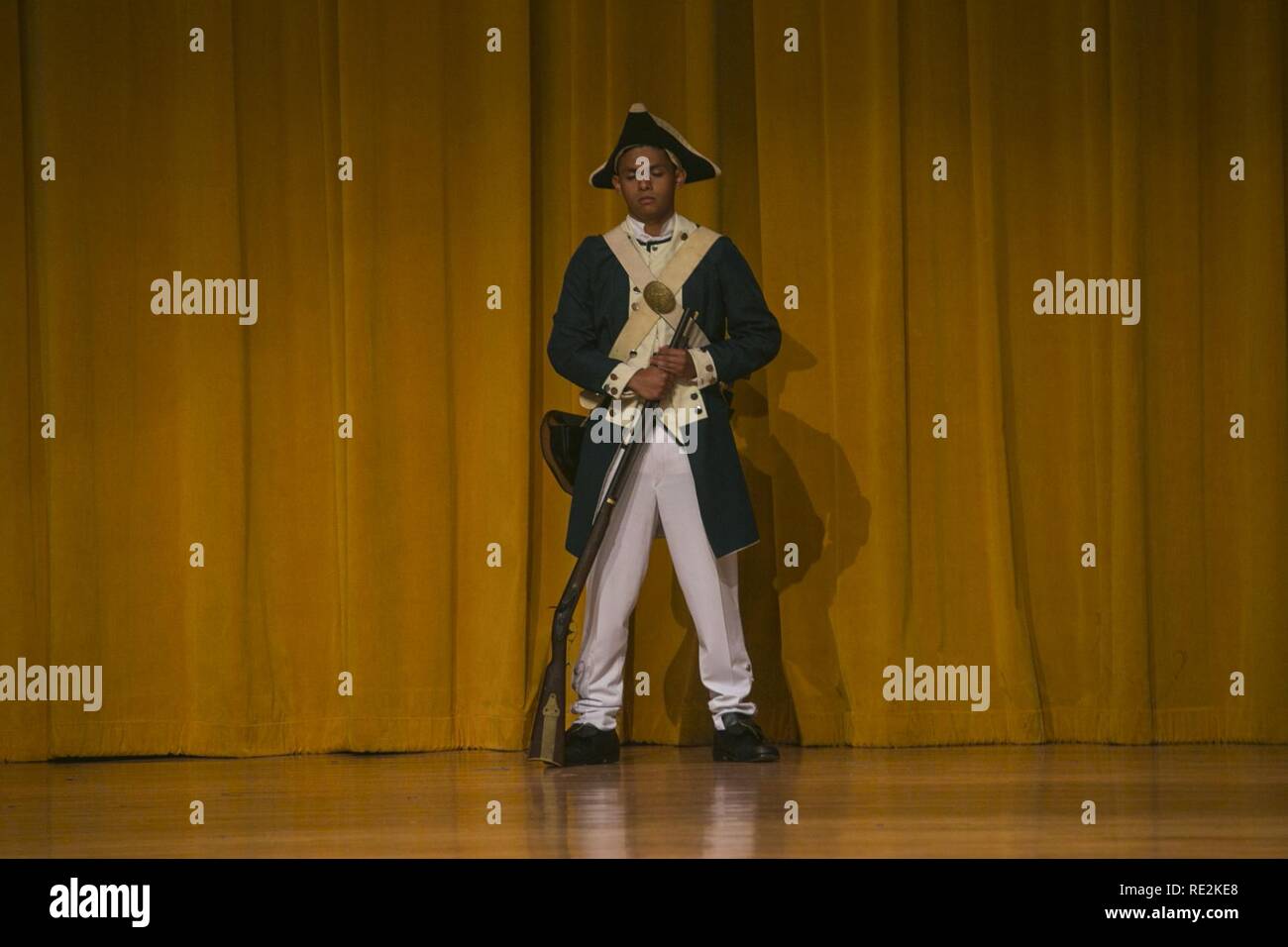 A Kubasaki High School Junior Reserve Officer Training Corps cadet ...