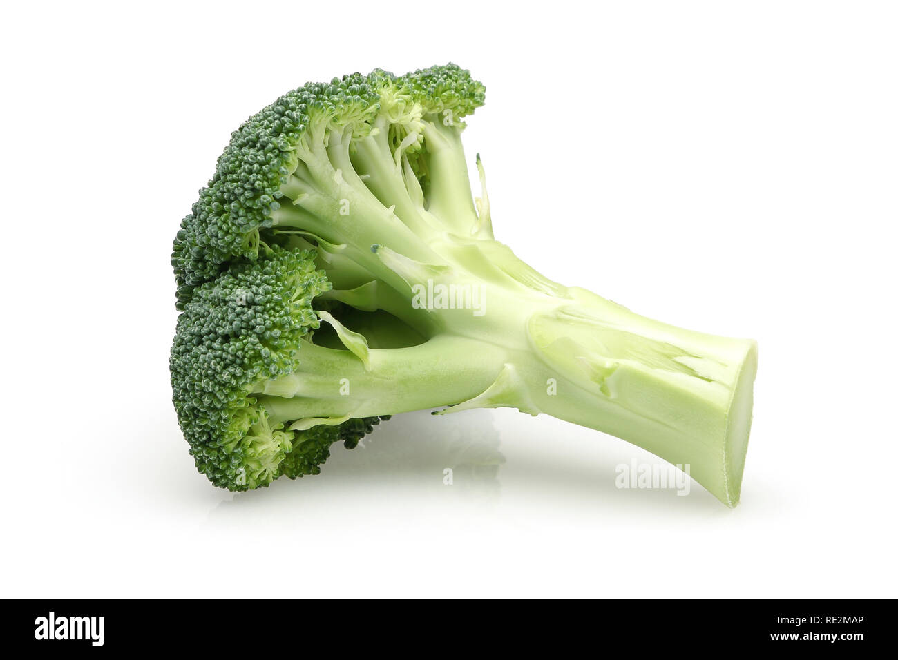 Fresh green broccoli isolated on white background Stock Photo - Alamy