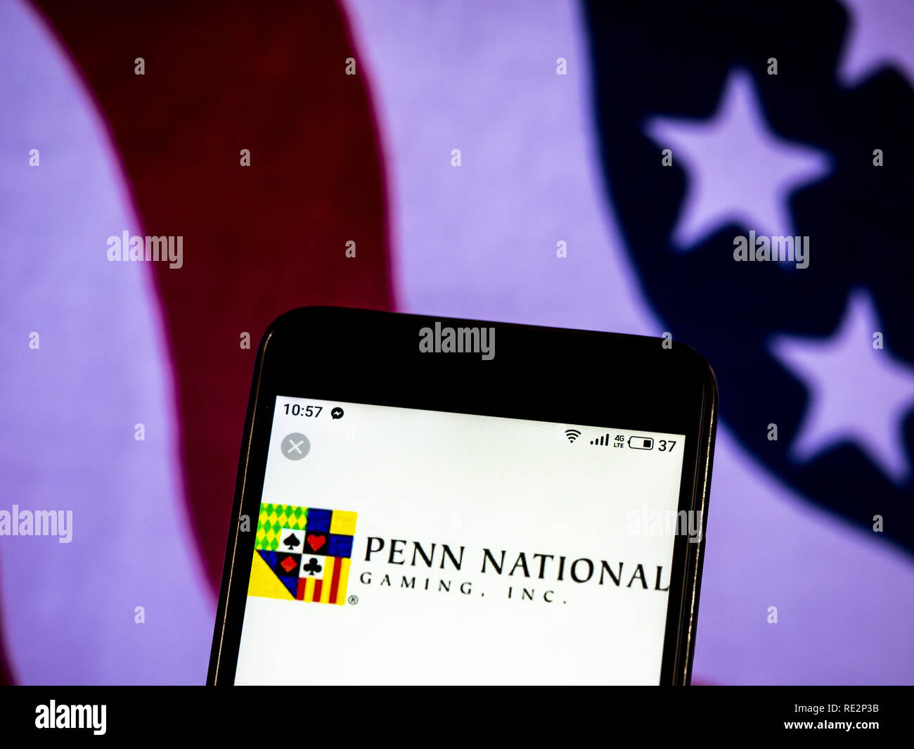 Penn national logo hi-res stock photography and images - Alamy