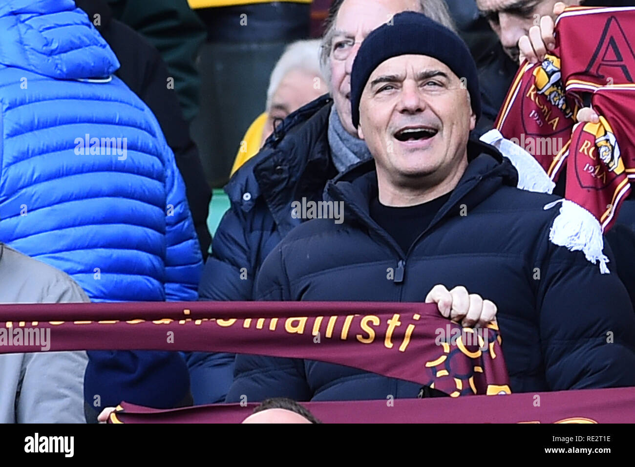 Rome, Italy. 19th Jan, 2019. Luca Zingaretti and his daughter Emma in ...