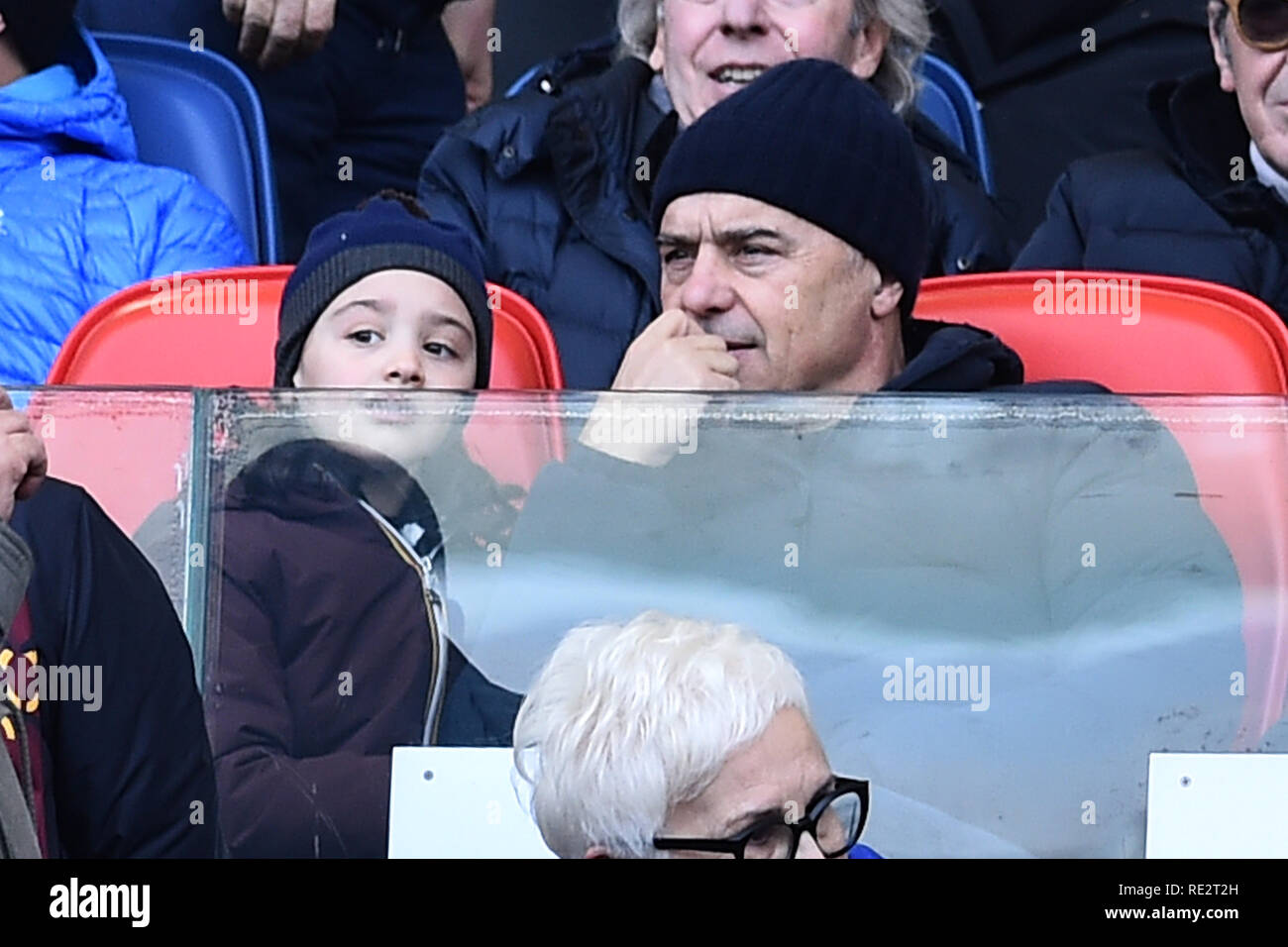 Rome, Italy. 19th Jan, 2019. Luca Zingaretti and his daughter Emma in ...