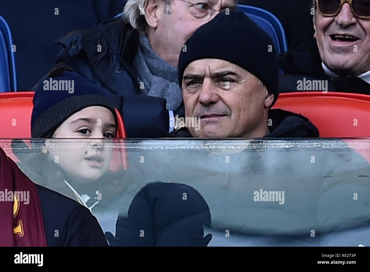 Rome, Italy. 19th Jan, 2019. Luca Zingaretti and his daughter Emma in ...