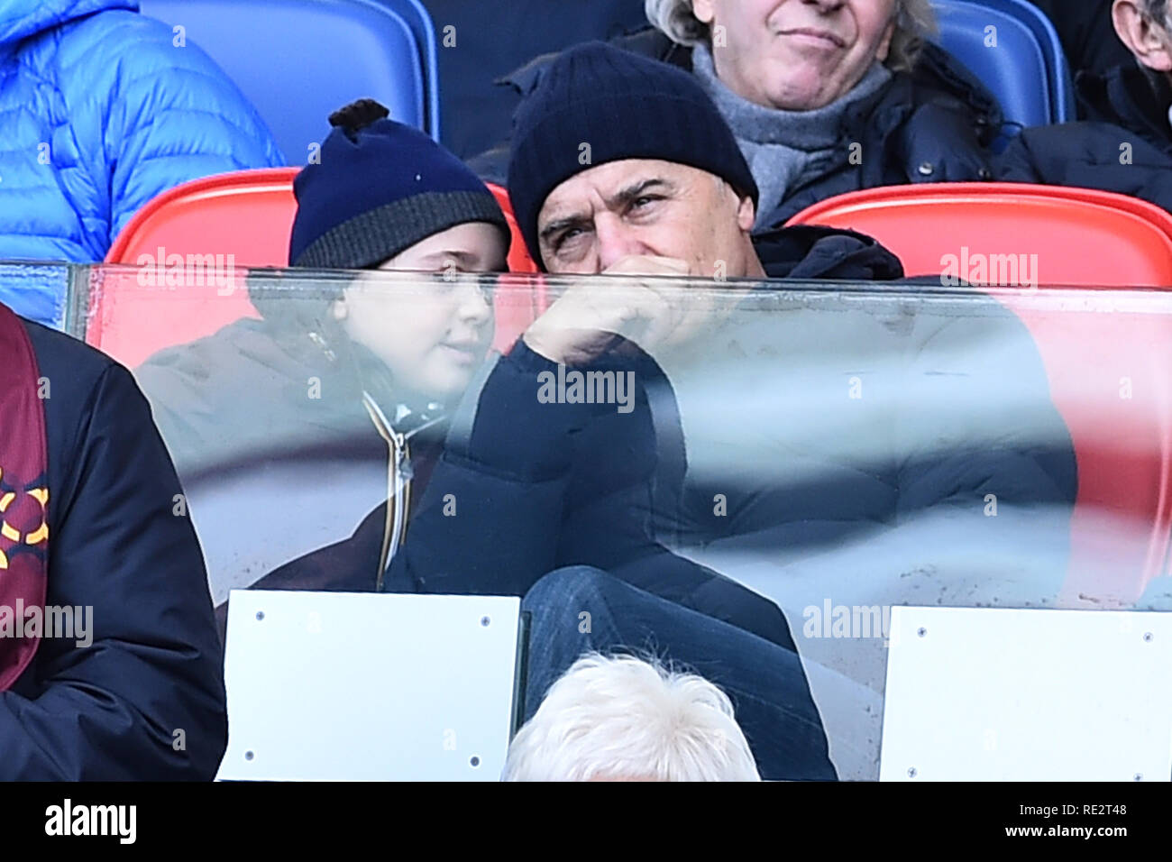 Rome, Italy. 19th Jan, 2019. Luca Zingaretti and his daughter Emma in ...