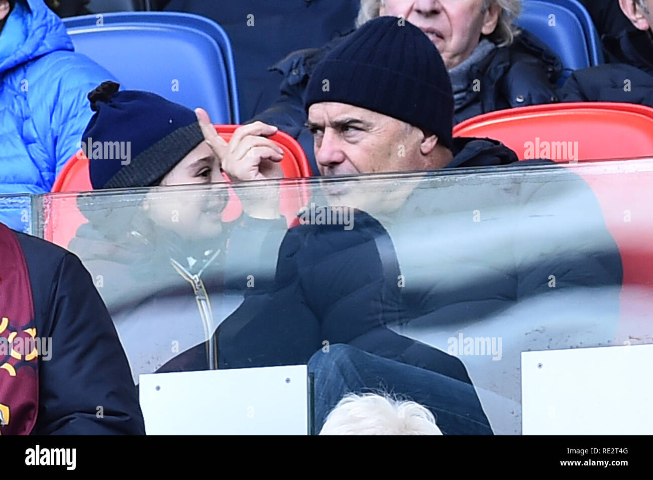 Rome, Italy. 19th Jan, 2019. Luca Zingaretti and his daughter Emma in ...