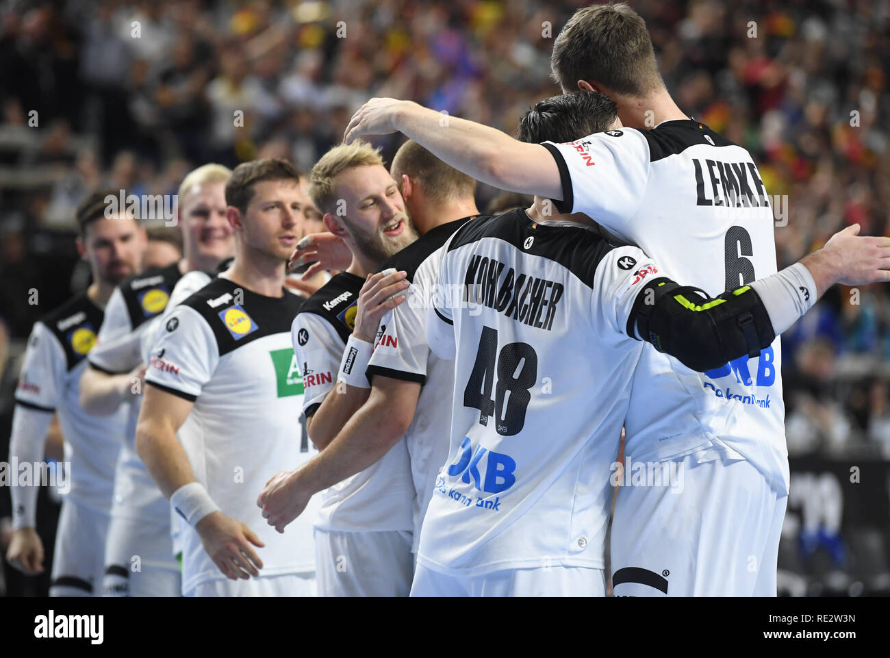 Cologne, Germany. 19th Jan 2019. Handball: WM, main round, group 1, 1st ...