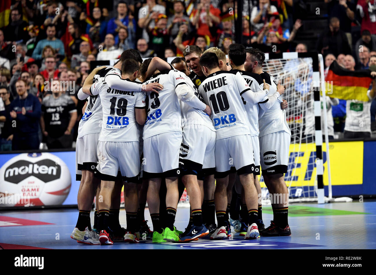 Cologne, Germany. 19th Jan 2019. Handball: WM, main round, group 1, 1st ...