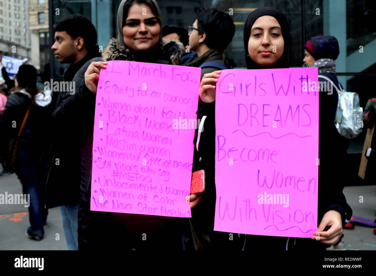 Us feminist parade hi-res stock photography and images - Alamy