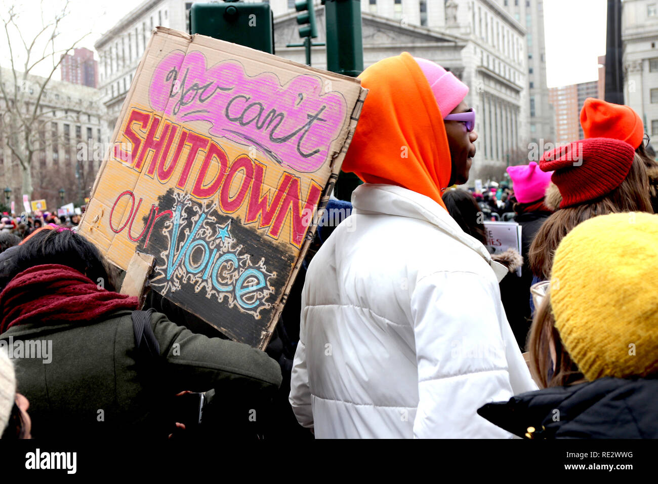 Us feminist parade hi-res stock photography and images - Alamy