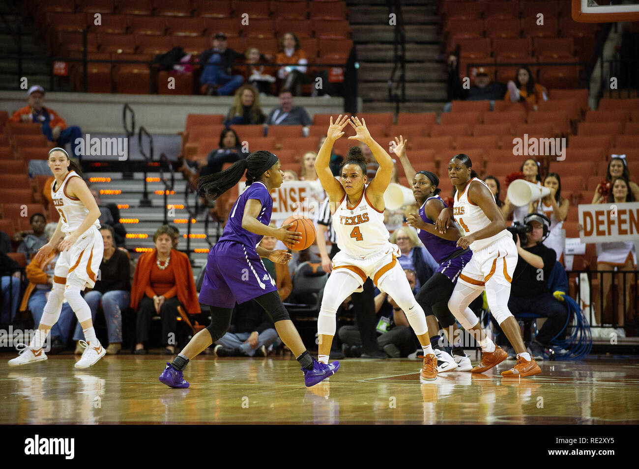 Austin, TX, USA. 19th Jan, 2019. Texas Longhorns Destiny Littleton #04 ...