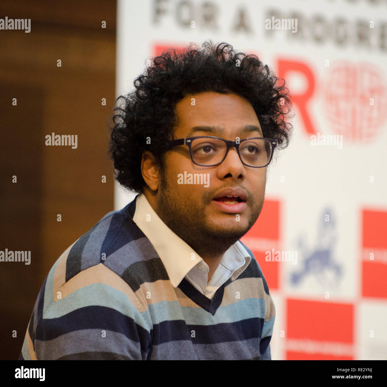 London, UK. 19th Jan 2019. Stephen Bush political editor of The New ...