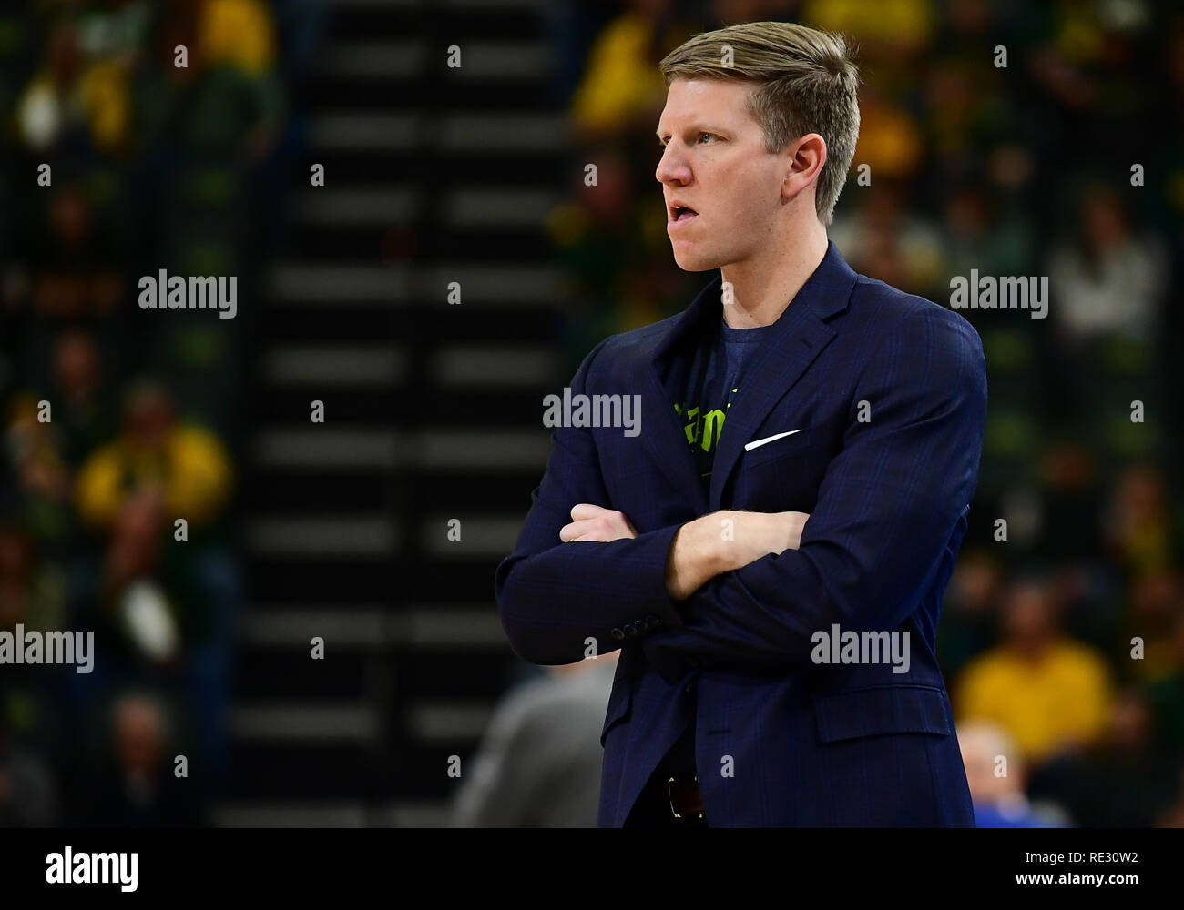 January 19, 2019: North Dakota State Bison head coach David Richman ...