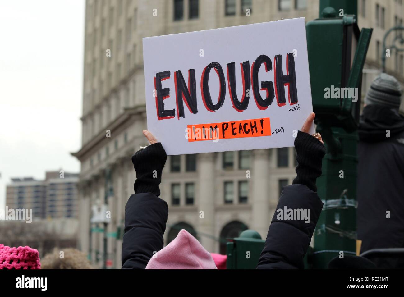 Us feminist parade hi-res stock photography and images - Alamy