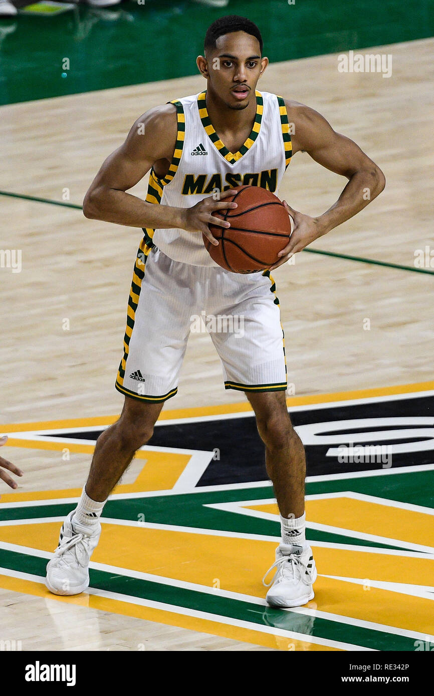 Virginia, USA. January 19, 2019 - George Mason Guard JAMAL HARTWELL II ...