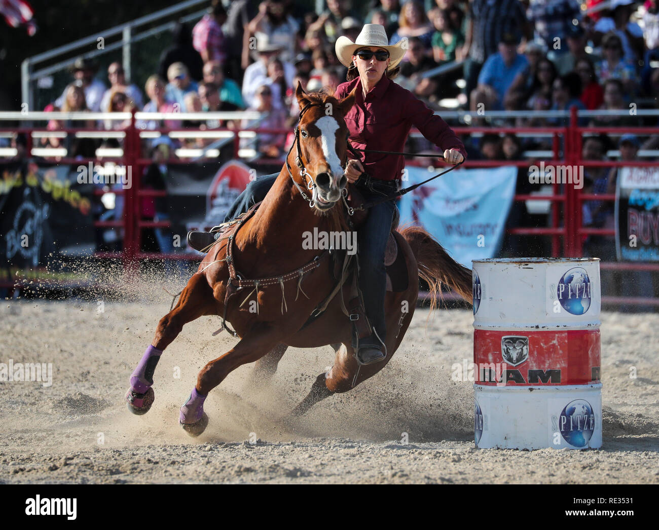 Barrel racing 1960 hi-res stock photography and images - Alamy