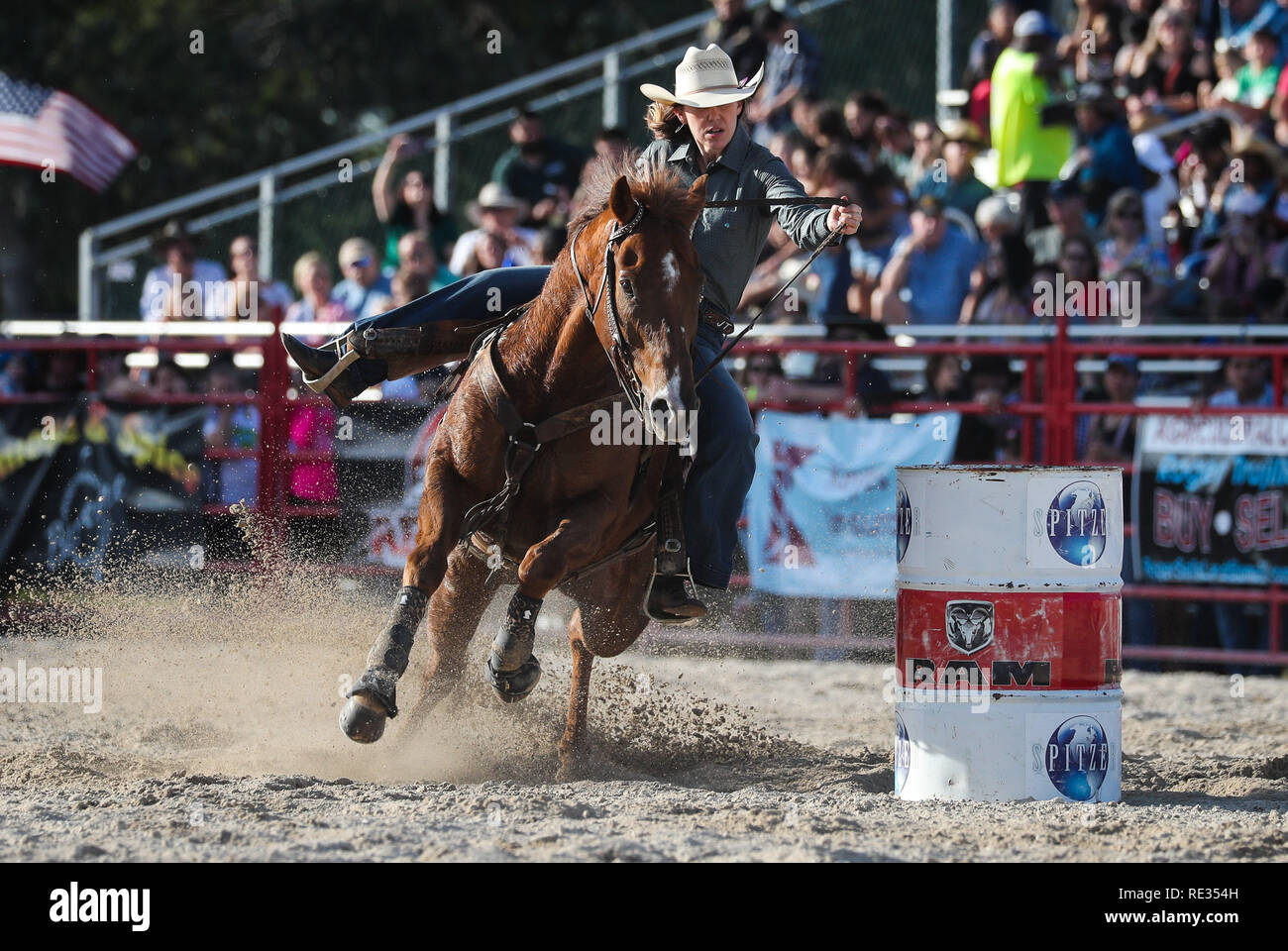 Homestead, Florida, USA. 19th Jan, 2019. Julie Thomas (163) competes in ...